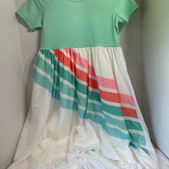 Oopsie Daisy | Dresses | Oopsie Daisy Flowy Midi Rainbow Light Pastel ...